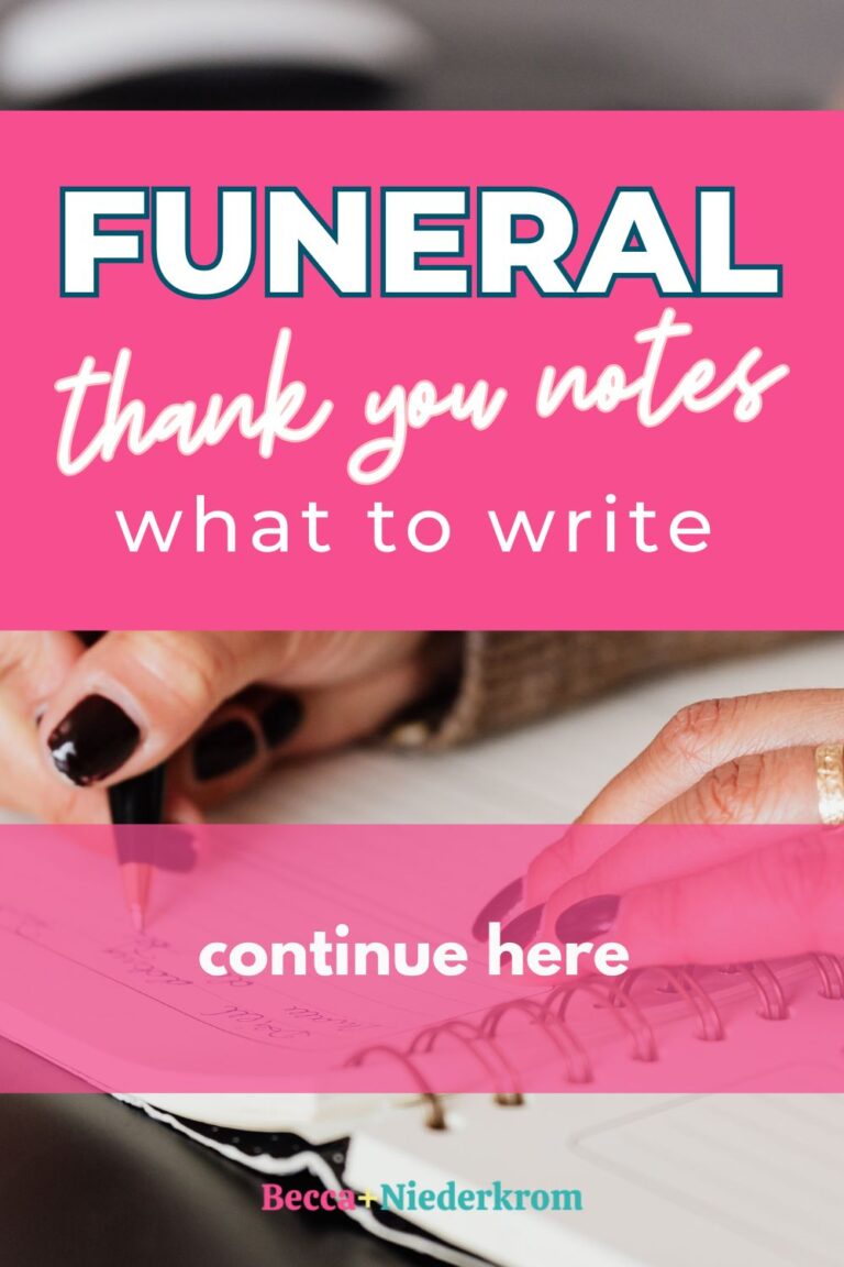 What to Write in Funeral Thank You Notes (with templates) - Funeral ...