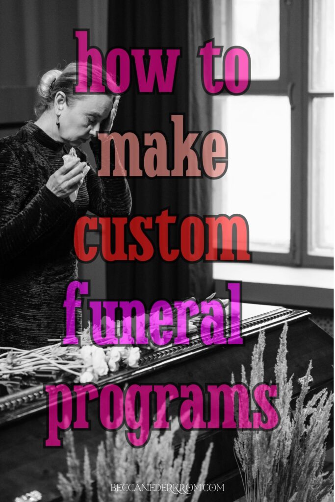 How Custom Funeral Programs Transform Grieving into Healing: A Guide to ...