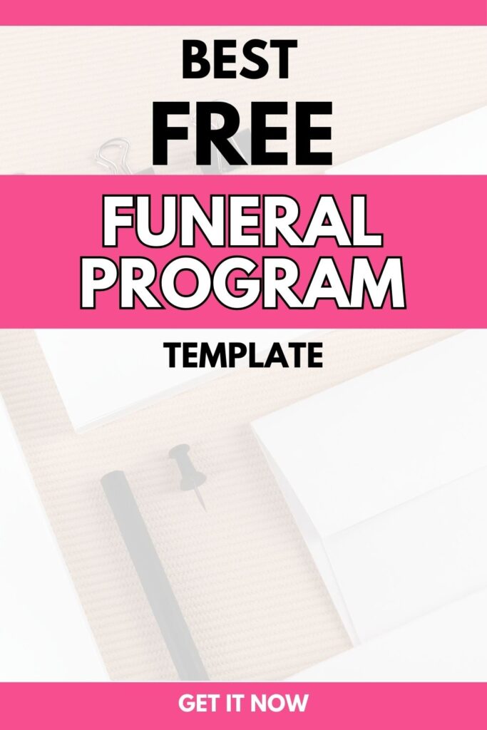 Best Free Funeral Program Templates: Honoring Your Loved One with ...