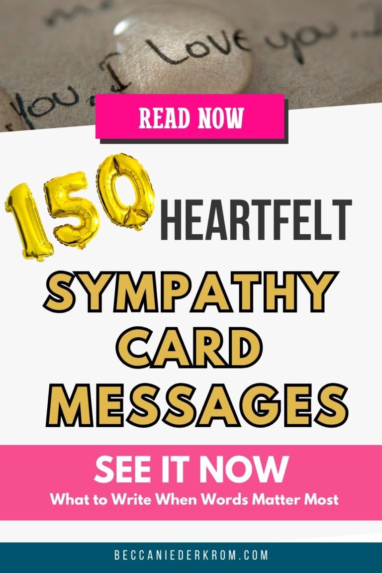 150+ Heartfelt Sympathy Card Messages: What to Write When Words Matter ...