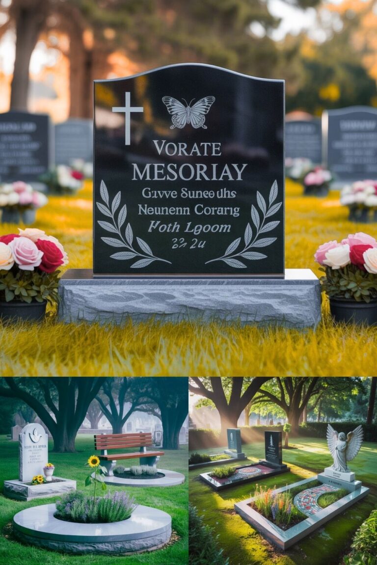 Your First Step to a DIY Grave Site Ideas - Funeral Programs, Funeral ...